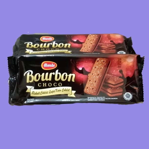 Jual MONDE BOURBON Choco & Black Vanila Cream Biscuit [140 g] | Shopee ...