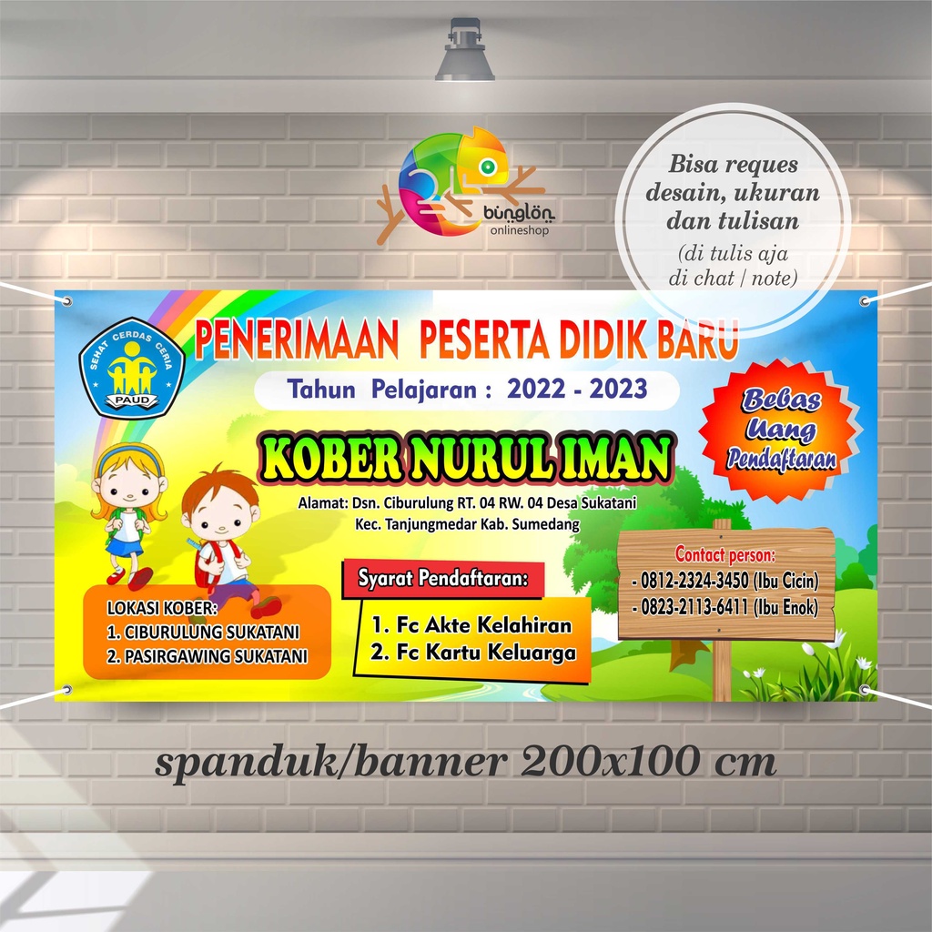 Jual Spanduk Banner PPDB, Penerimaan Siswa Baru Custom | Shopee Indonesia
