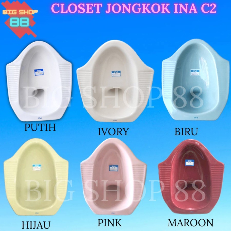 Jual CLOSET KLOSET JONGKOK TOILET WC INA C2 | Shopee Indonesia