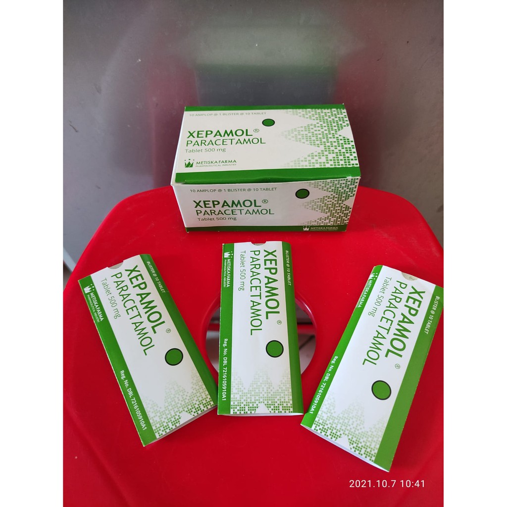 Jual Xepamol 10 Tablet / Paracetamol 500 MG / Pereda Nyeri / Demam ...