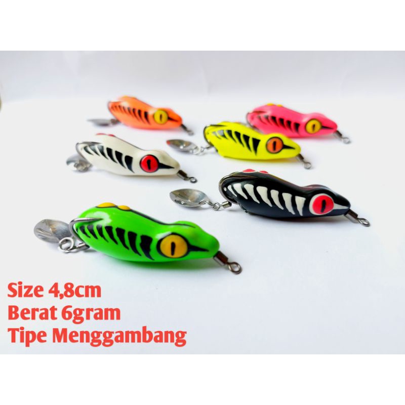 Jual SOFT FROG LONJONG (RAMPING) BERAT 6GRAM / WAVE LURE / SODT LURE / SOFT FROG KILLER / SOFT ...