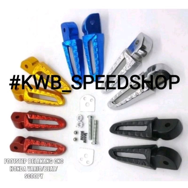 Jual footstep step belakang CNC variasi motor HONDA vario scoopy beat ...