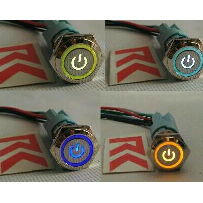 Jual SWITCH ON OFF STAINLESS RAINBOW | TOMBOL ON OFF DC RGB | Shopee ...