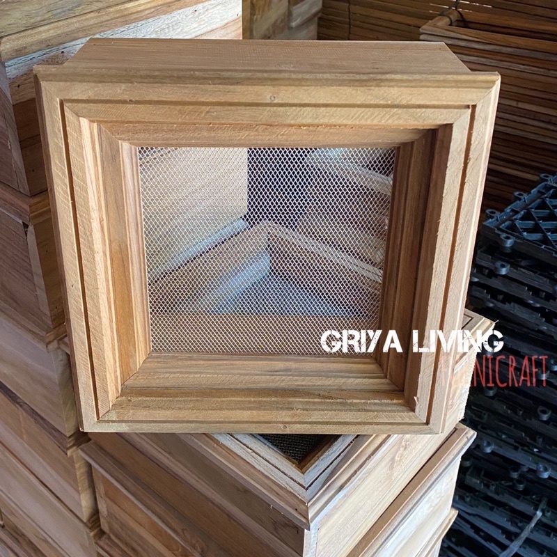 Jual loster kayu minimalis kayu jati doubel profil ukuran 23x23 ...