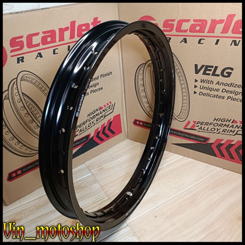 Jual velg ring 18 lebar 160 185 215 hitam glossy lubang 36 hole scarlet ...