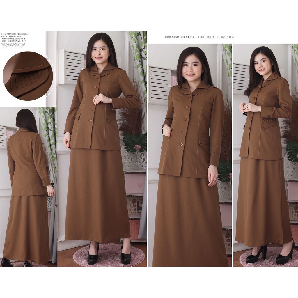 Jual Blazer PNS ASN Seragam PNS Pemda Baju Dinas Setelan Jas PDH Wanita - 7010 Pemda Aceh ...