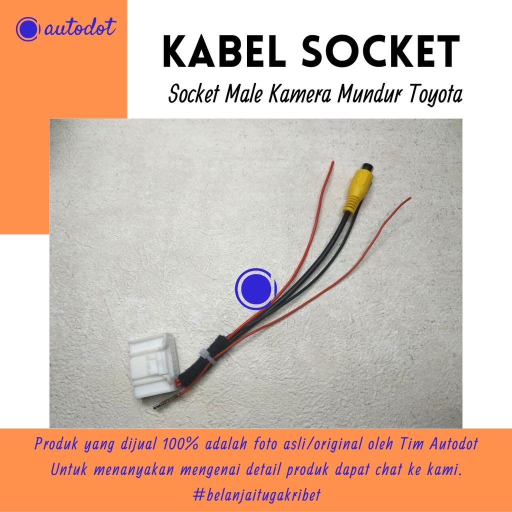Jual Socket Male Kamera Mundur Toyota / Soket Kabel Konektor Untuk HU ...