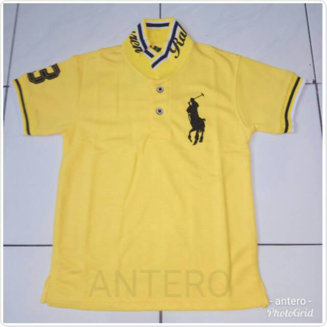 Jual Kaos kerah polo shirt Anak / kids Kuda Kuning | Shopee Indonesia