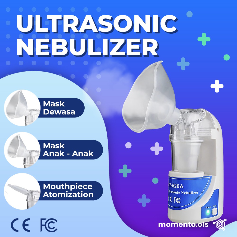 Jual Alat Uap Pernafasan Ultrasonic Nebulizer Anak Lansia Inhaler Asma Alat Nebulizer Portable ...