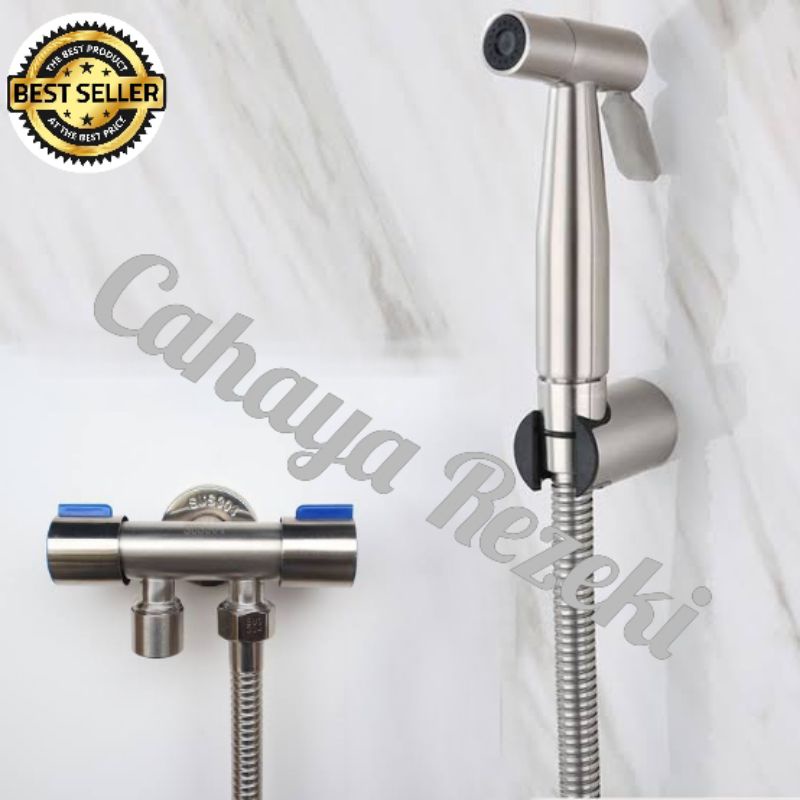 Jual PAKET LENGKAP JET WASHER STAINLESS & STOPKRAN DOUBLE CLOSET DAN ...