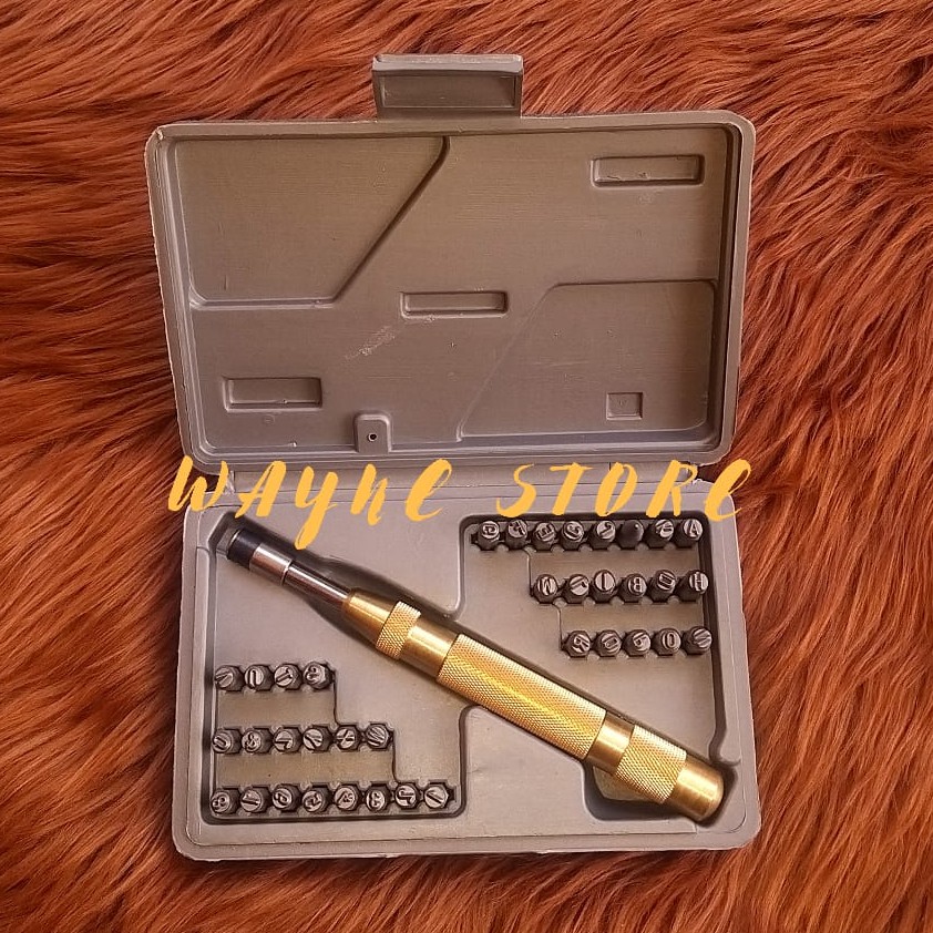 Jual STAMPING SET NUMBER & LETTER / PAHAT HURUF DAN NOMOR SELLERY 92 ...