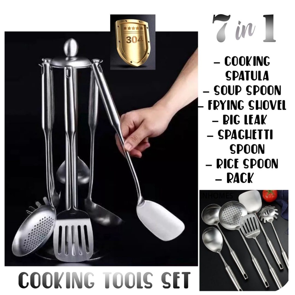 Jual Kitchen Cooking Tools Set / Alat Masak SUS 304 Stainless Premium ...