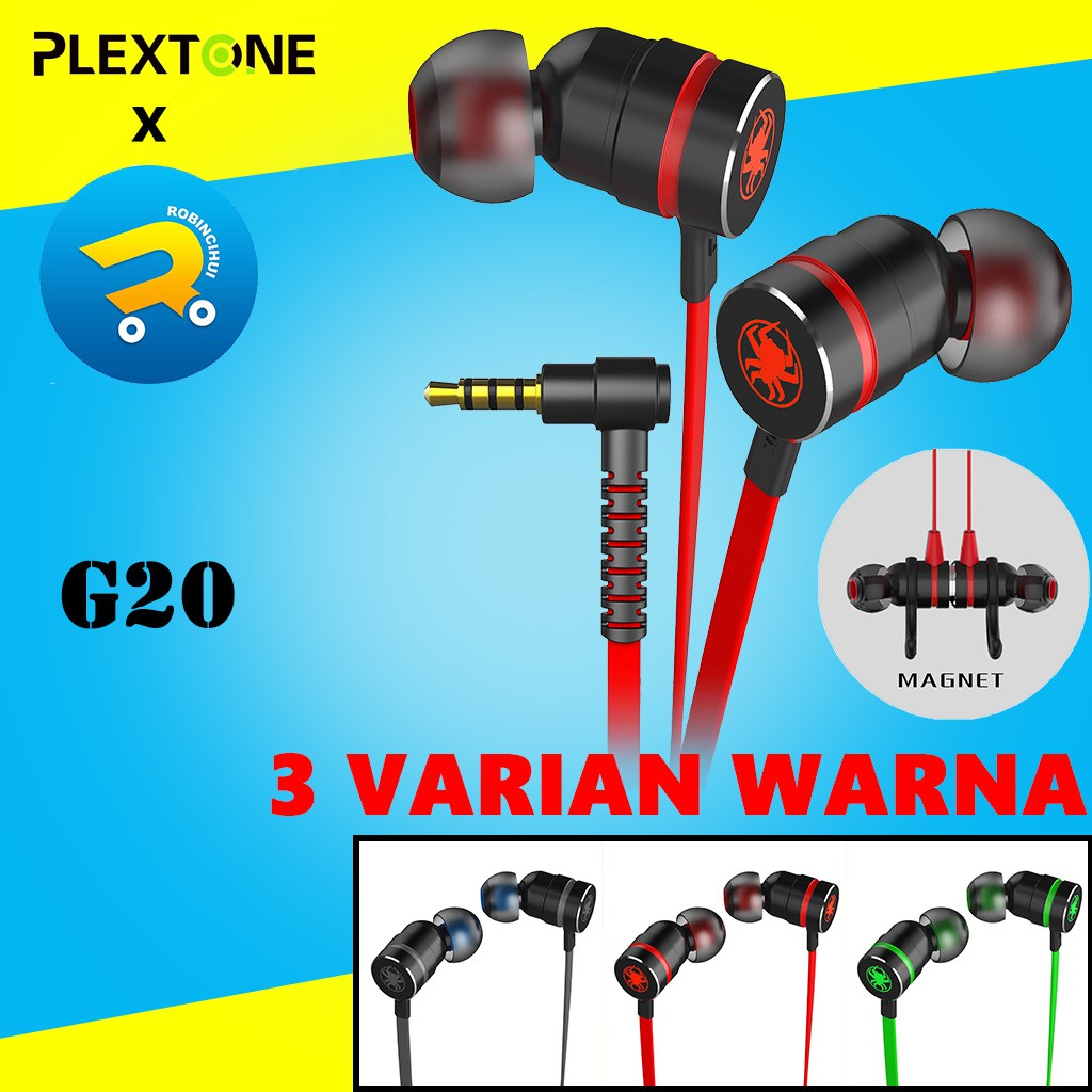 Jual Headset gaming plextone G20 stereo noise canceling - earphone ...