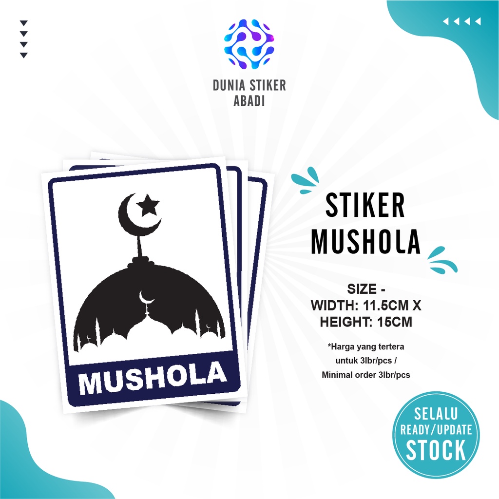 Jual Stiker Label Mushola (11,5x15cm)- Per/3 lembar | Shopee Indonesia