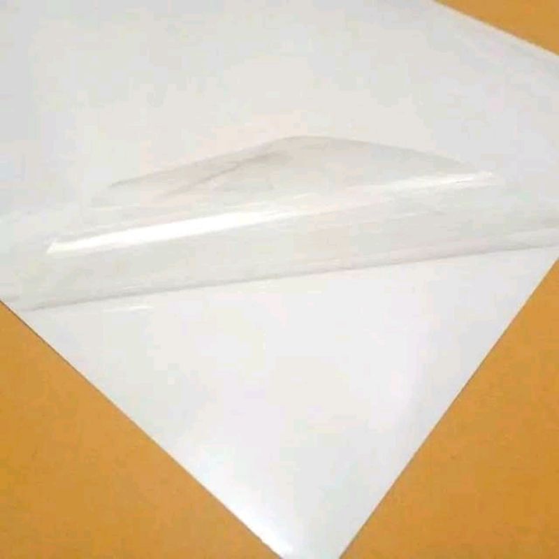 Jual Stiker Transparan white glossy/ Stiker transparan untuk printer ...