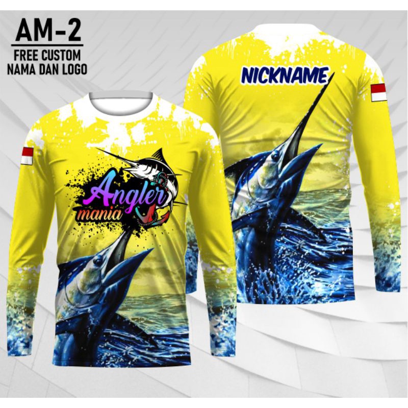Jual baju kaos angler mncing fishing Jersey mancing free nickname dan ...