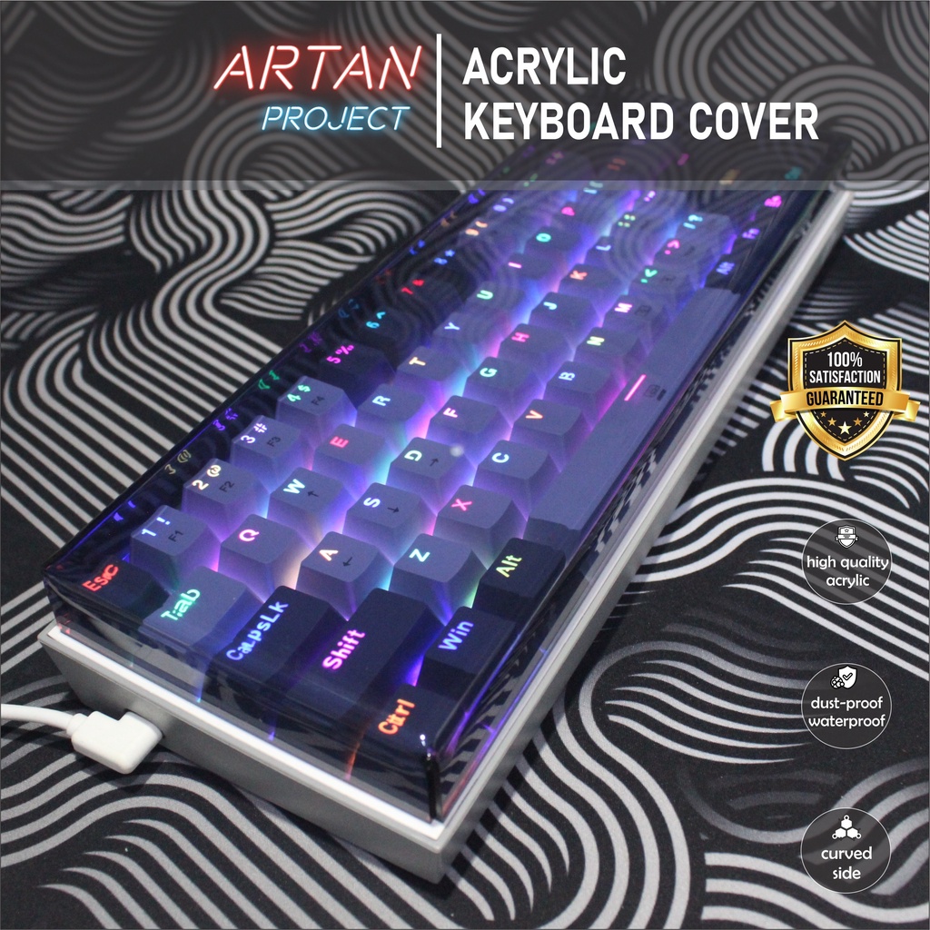 Jual Cover Keyboard Akrilik / penutup pelindung keyboard mechanical ...