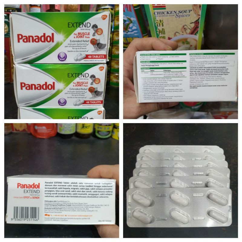 Jual Panadol Extend Muscle & Joint Pain Hijau Extended Relief Malaysia ...