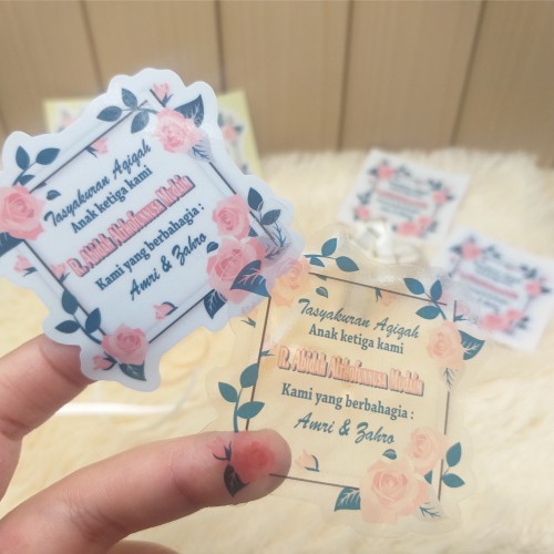 Jual STICKER LABEL SOUVENIR pernikahan khitanan atau AKIKAH | Shopee ...