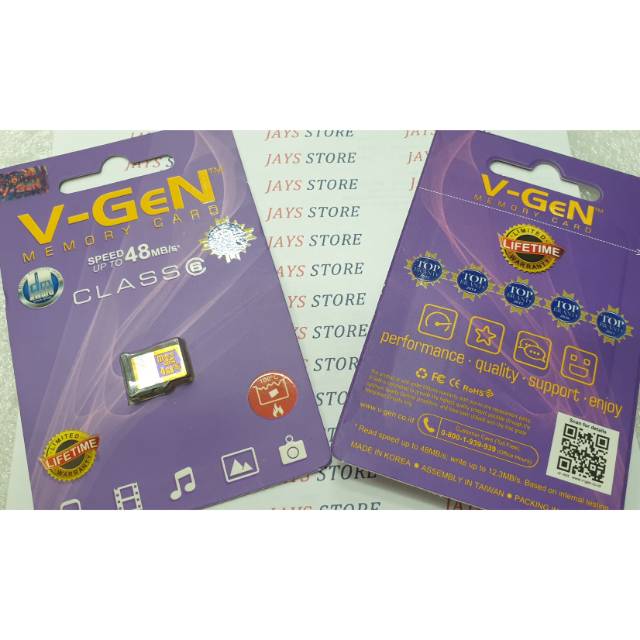 Jual Memory Card Micro SD V-Gen 4gb Class 6 vgen | Shopee Indonesia