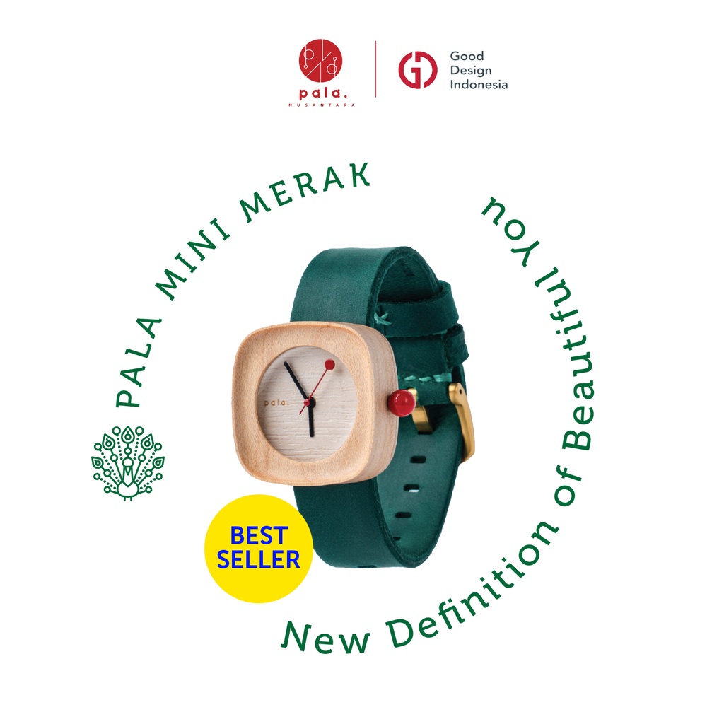 Jual PALA Nusantara MERAK MINI JAM TANGAN KAYU DAN KULIT ASLI FASHION ...