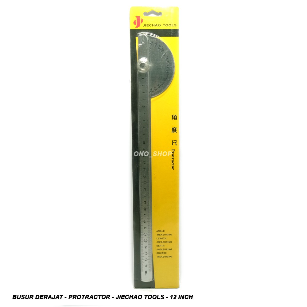 Jual Busur Derajat - Protractor - Jiechao Tools - 12 Inch | Shopee ...