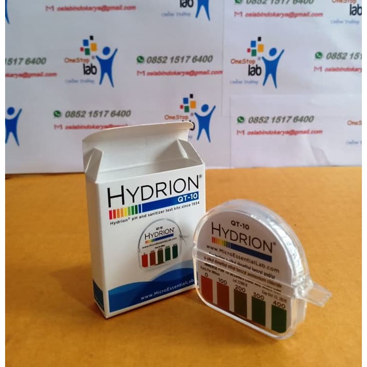 Jual Hydrion QT-10 Quat Dispenser 0-400 PPM Quaternary paper sanitizer ...