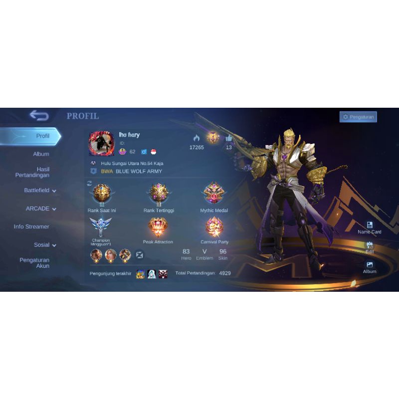 Jual MLBB LIMITED RECALL TAS TAS & SKIN M3 STARLIGHT | Shopee Indonesia