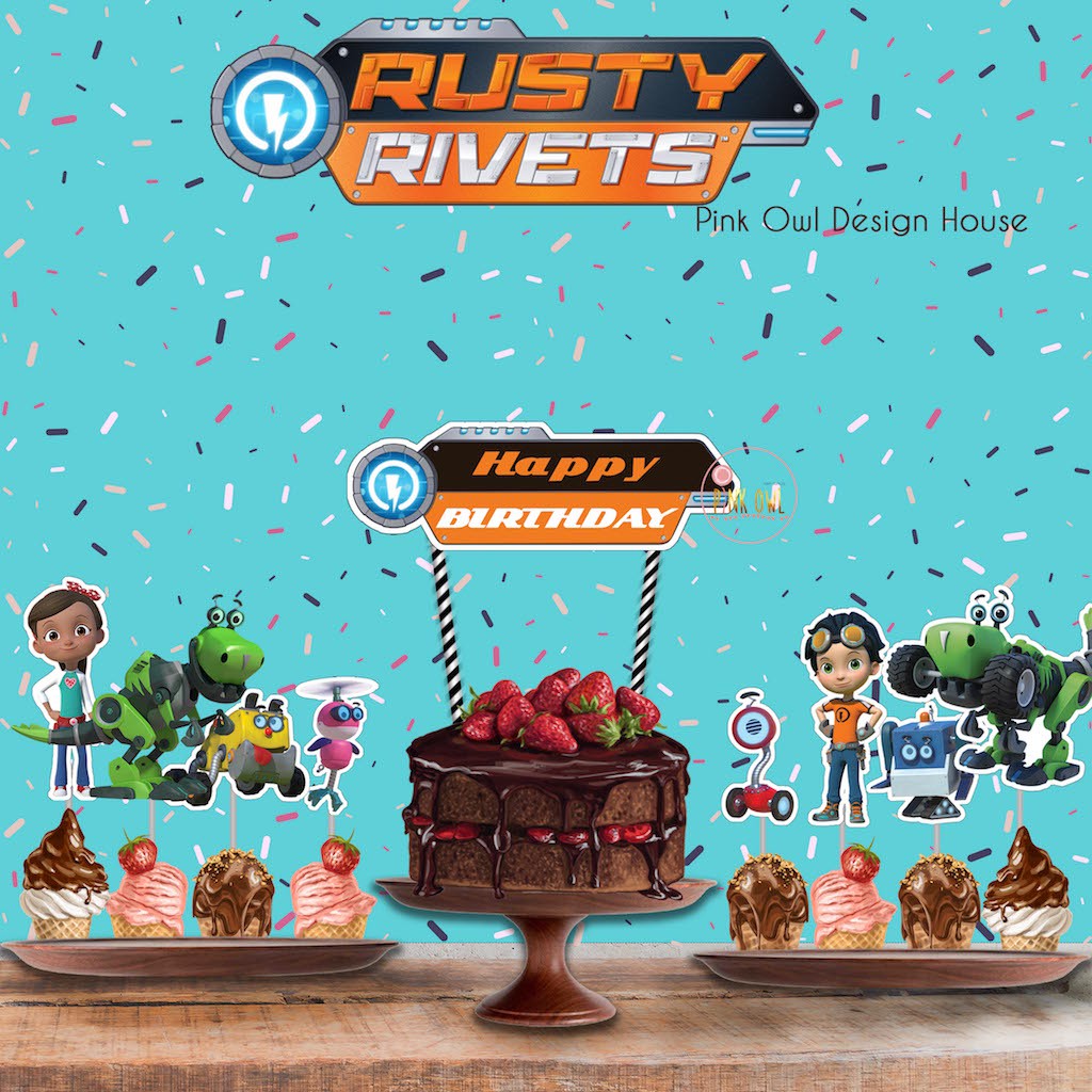 Jual Rusty Rivets Cake Topper | Shopee Indonesia