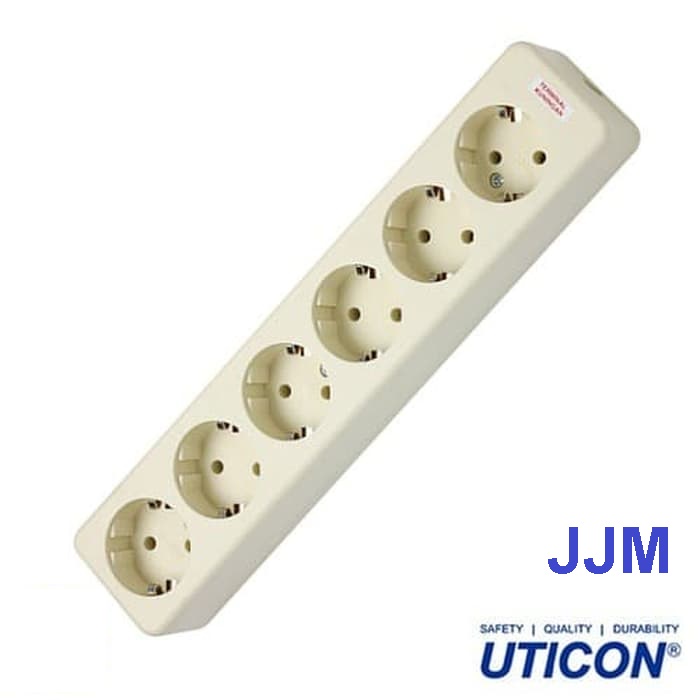 Jual Stop Kontak UTICON 6 Lubang ST168 - Terminal Colokan Listrik ...
