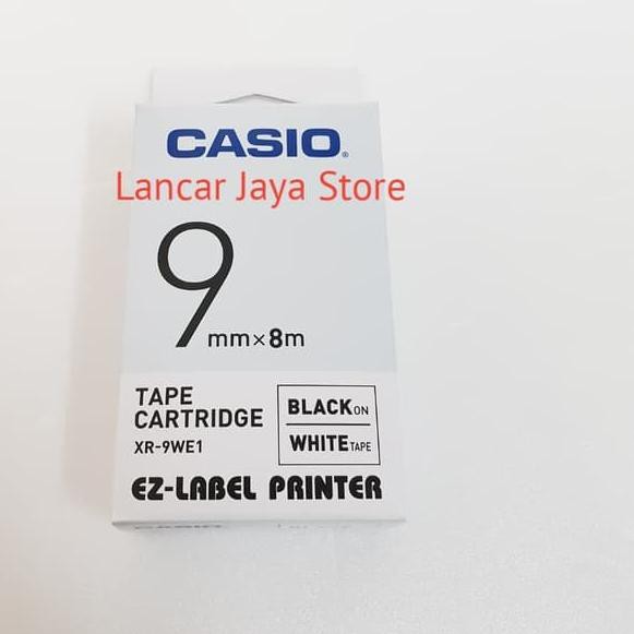 Jual Label Casio EZ-Label Printer Casio / Tape Cartridge XR-9WE1 Putih ...