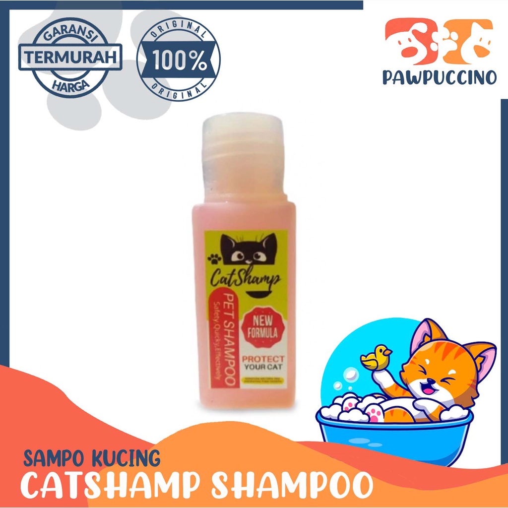 Jual CATSHAMP Shampoo Sampo Kucing Anti Kutu Anti Jamur 35ml & 80ml ...