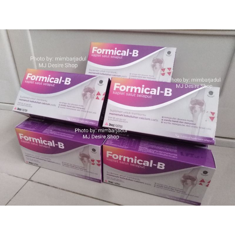Jual Formical B Formical-B strip 6 Box 30 Suplemen Kalsium Tulang Kehamilan vitamin ibu hamil ...