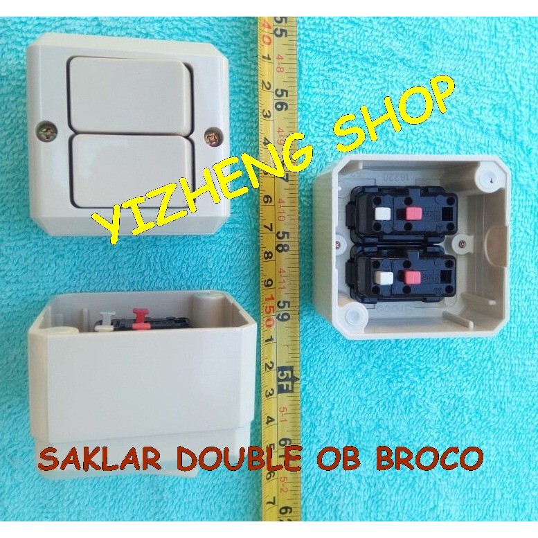 Jual SAKLAR DOUBLE / SERI OB BROCO | Shopee Indonesia