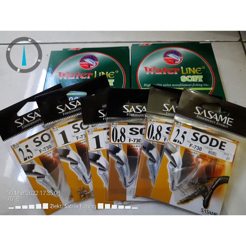 Jual kail sasame sode f-730 / mata kail pancing sasame sode f-730 / kail pancing sasame sode ...