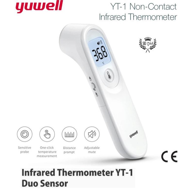 Jual YUWELL - Thermometer Infrared YT 1 | Termometer Non Kontak Thermo ...