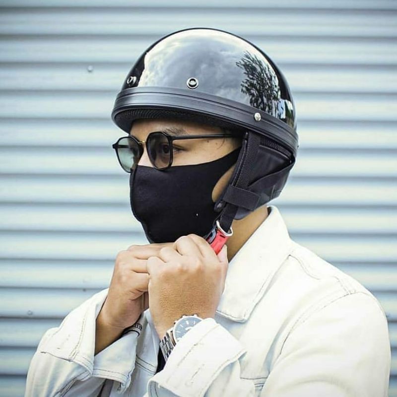 Jual Helm cetok / helm open face / chips | Shopee Indonesia