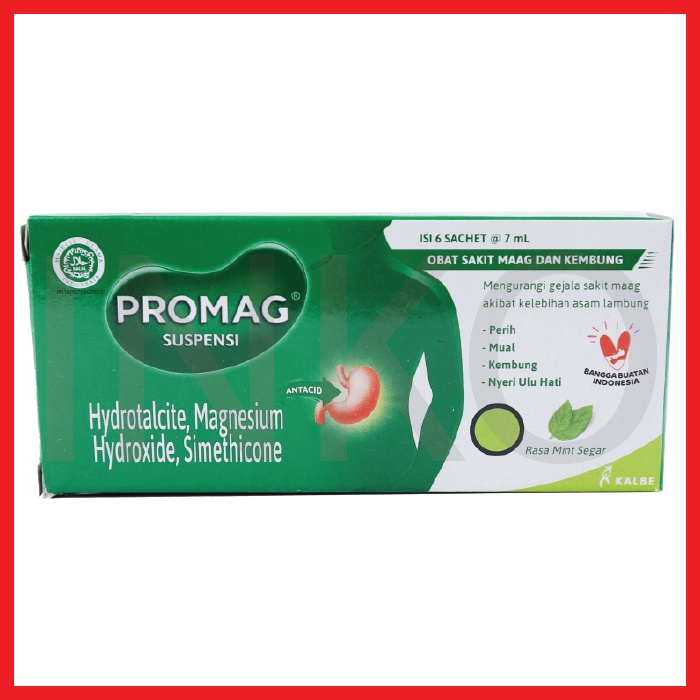 Jual PROMAG SUSPENSI OBAT SAKIT MAAG DAN KEMBUNG 6X7ML | Shopee Indonesia