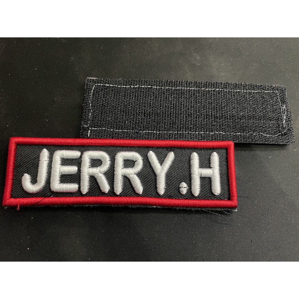 Jual Badge Nama Timbul + Perekat Velcro - Bet Timbul Nama (Request ...