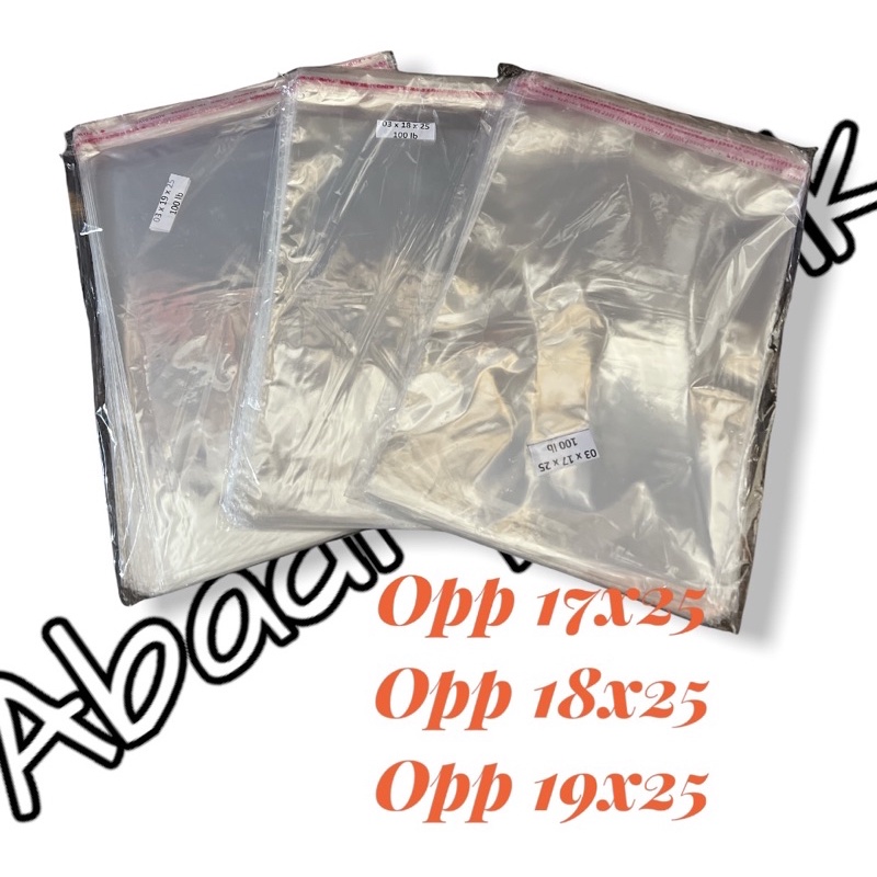 Jual PLASTIK OPP / PLASTIK LEM / PLASTIK UNDANGAN 17X25,18X25,19X25 ...