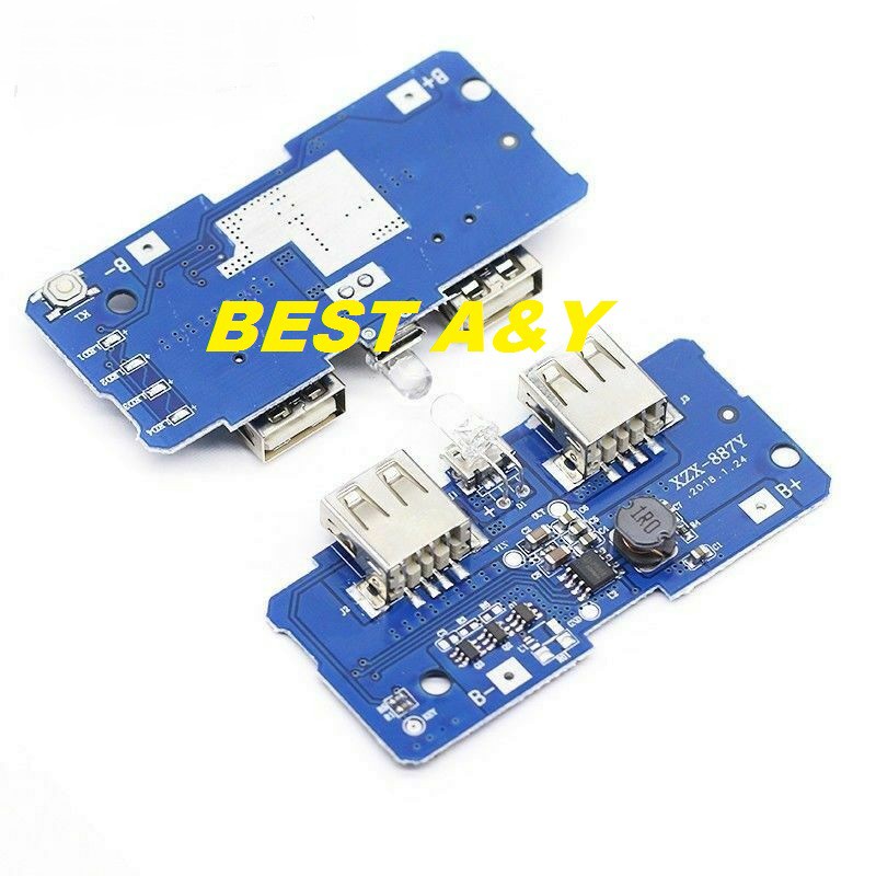 Jual Modul Powerbank 2 Slot Dual USB 18650 Lithium Power Bank 5V 2A ...