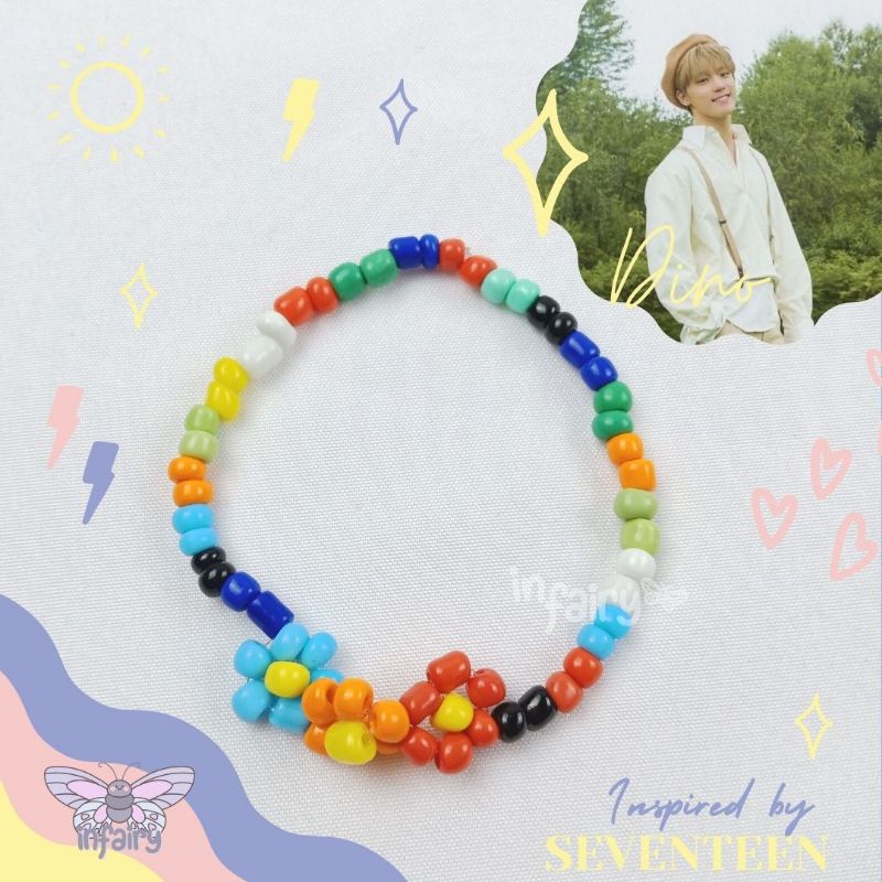 Jual KPOP SEVENTEEN Bracelet Handmade / gelang manik / gelang monte ...