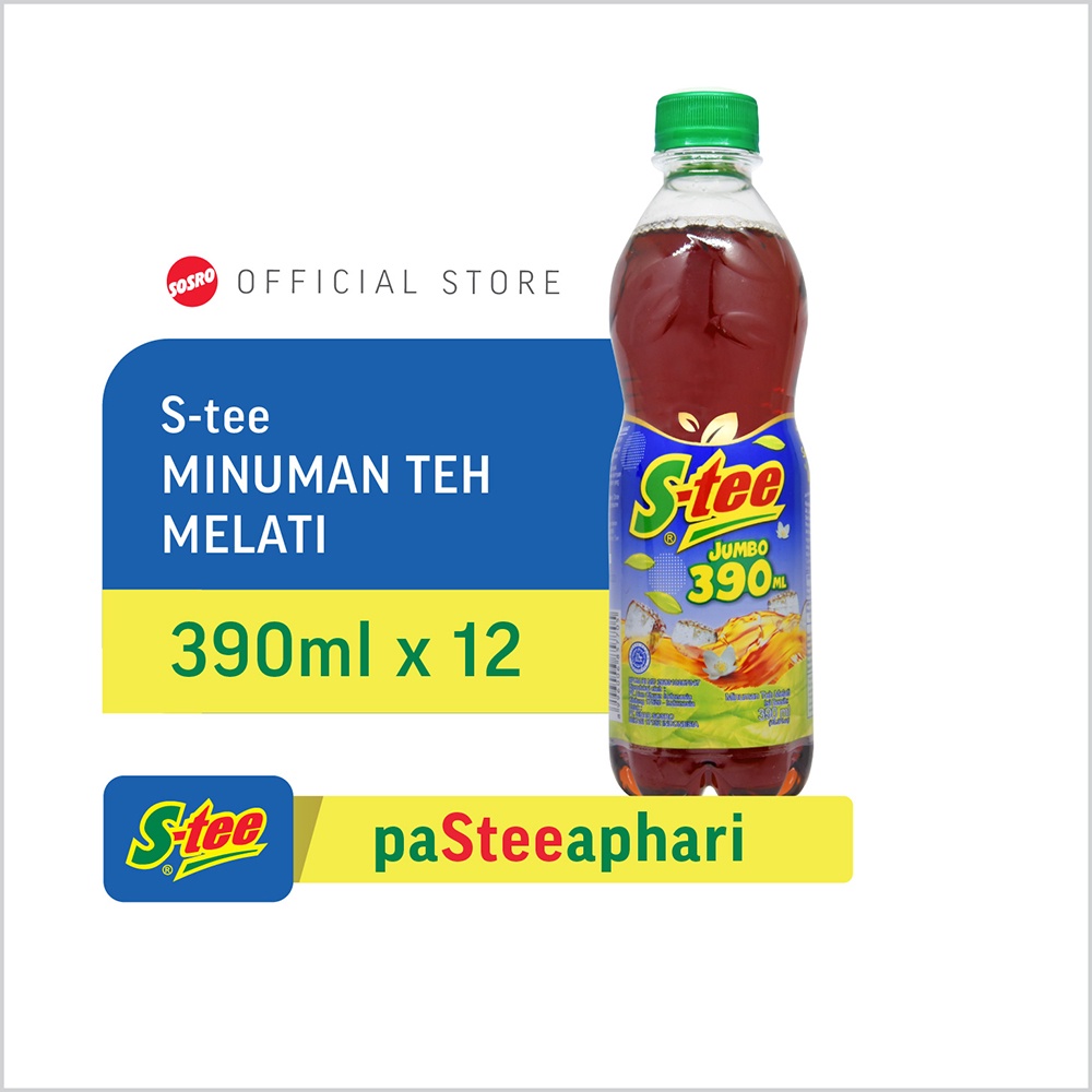 Jual S-tee Botol PET 390 ml Isi 12 pcs | Shopee Indonesia