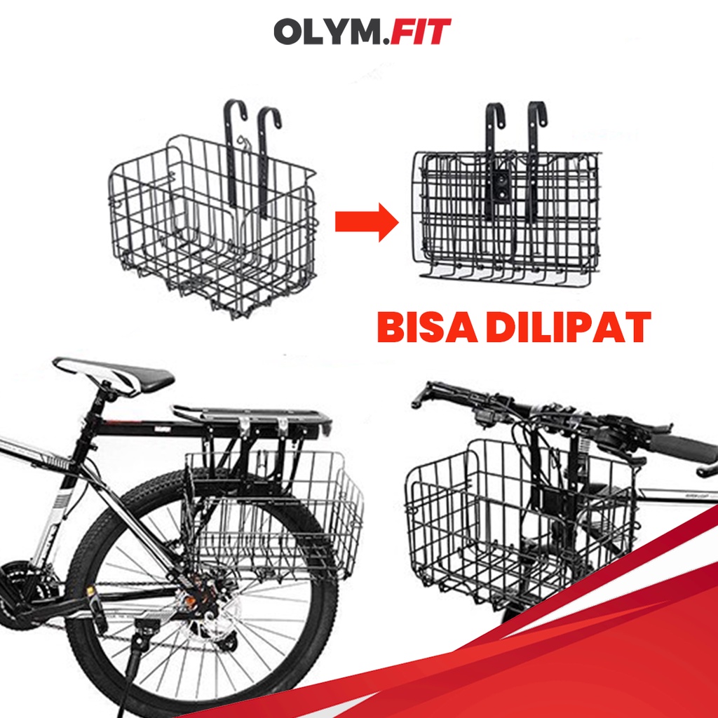 Jual Keranjang Sepeda Lipat Foldable Basket Untuk Sepeda Dewasa MTB ...