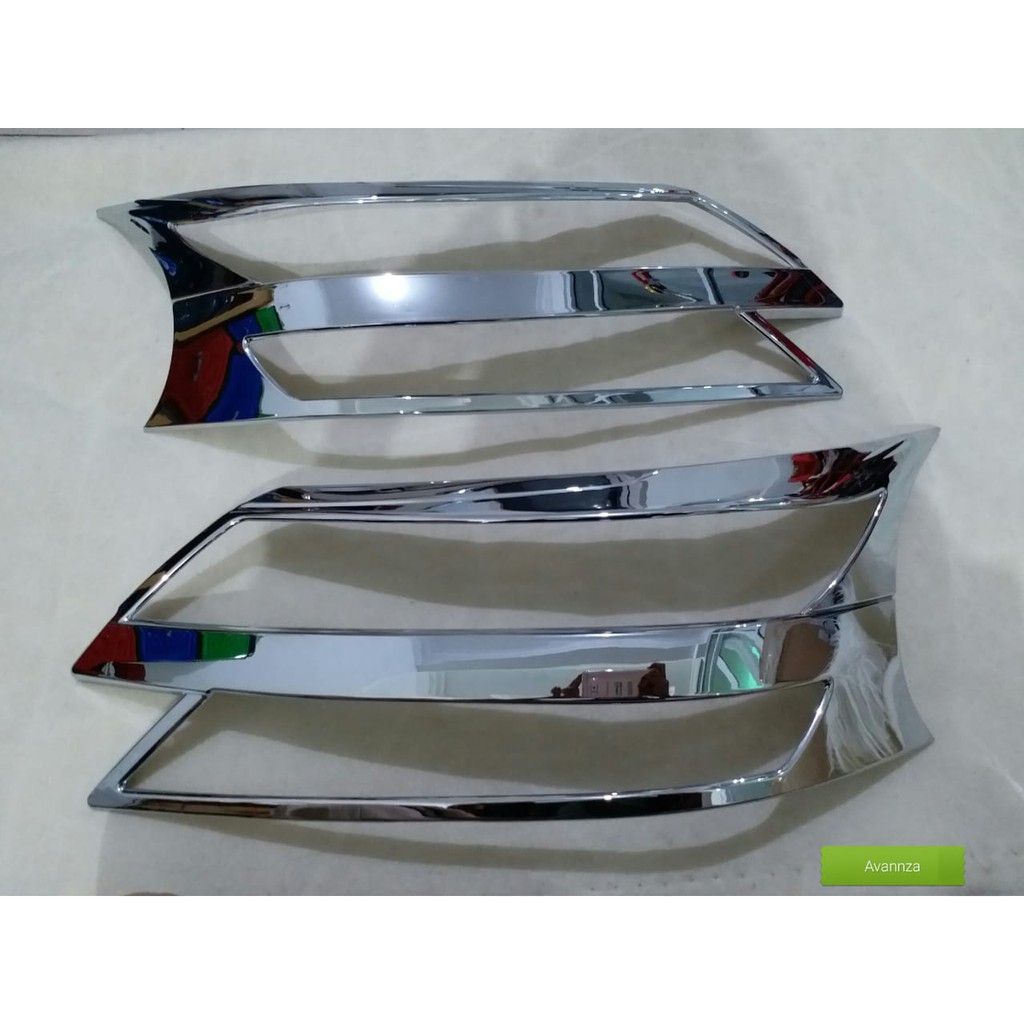 Jual Garnish lampu depan/head lamp garnish avanza/xenia 2019 chrome ...