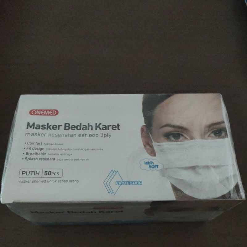 Jual masker bedah karet onemed 50pc (1box) | Shopee Indonesia