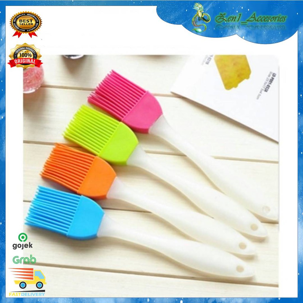 Jual {ZEN1} KUAS SILIKON ROTI CAKE MENTEGA FOOD BRUSH / KUAS MASAK ...
