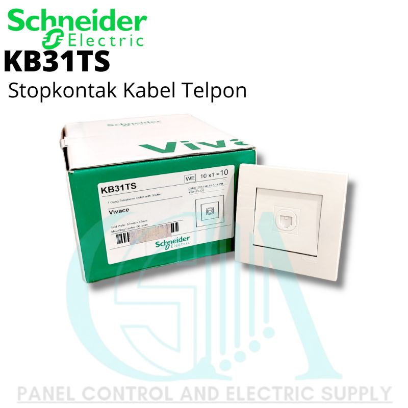 Jual Stop Kontak Telpon Schneider Vivace KB31TS Telephone Outlet Telp ...