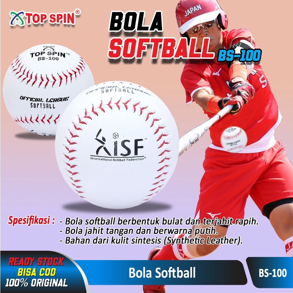 Jual Bola Softball TOP SPIN BS100 White OBRAL | Shopee Indonesia