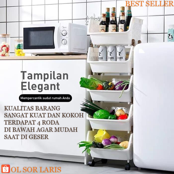 Jual RAK DAPUR RAK PLASTIK RAK SUSUN RAK SERBAGUNA ALAT RUMAH TANGGA ...